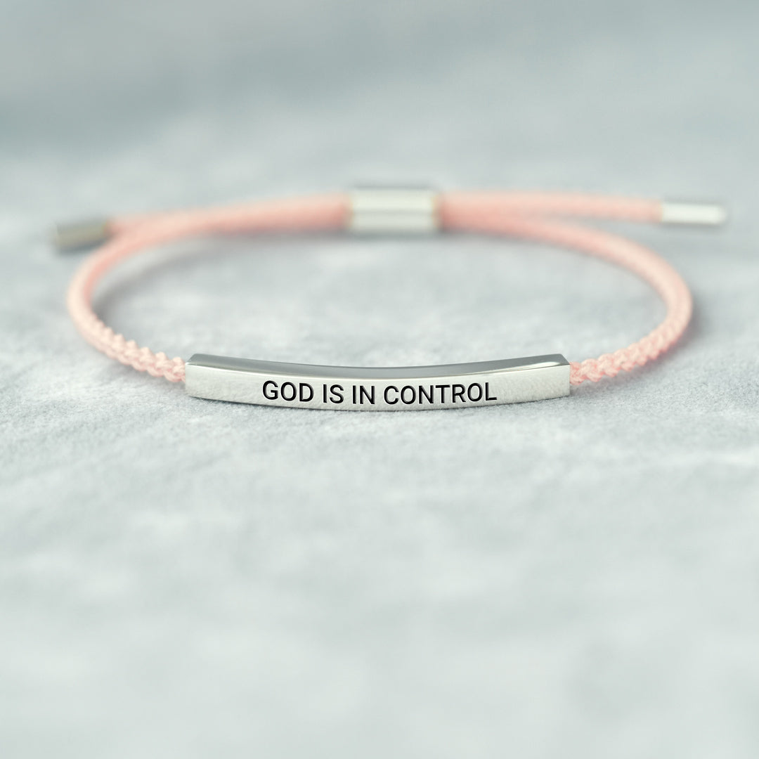 God Is In Control Tube Bracelet