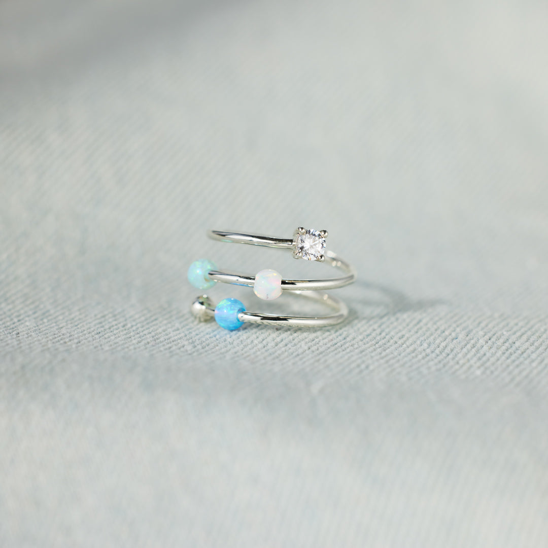You Are Strong Spinning Opal Fidget Ring