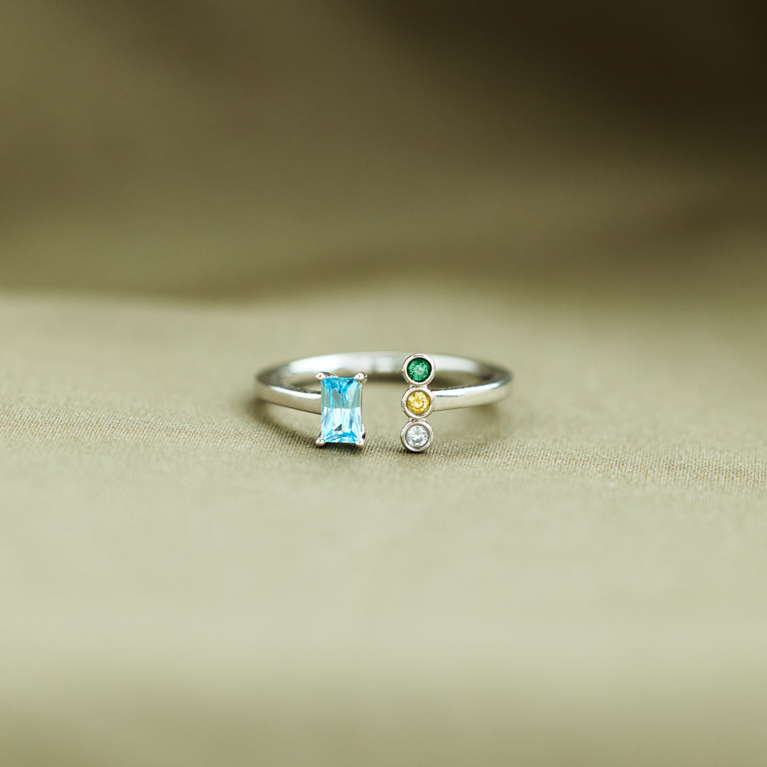Mom and 1 5 Kids Birthstone Ring Story Jewellery 5 10
