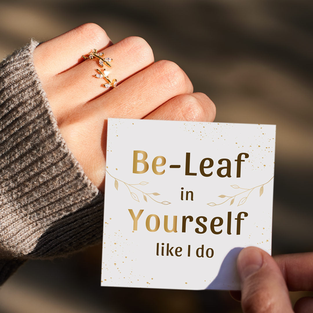 Be-leaf In Yourself Duo Leaf Ring
