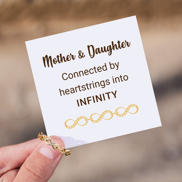 Connected By Heartstrings Triple Infinity Ring