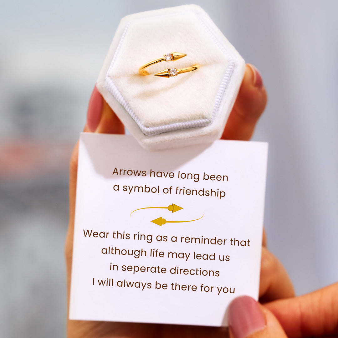 Symbol Of Friendship Double Arrow Ring